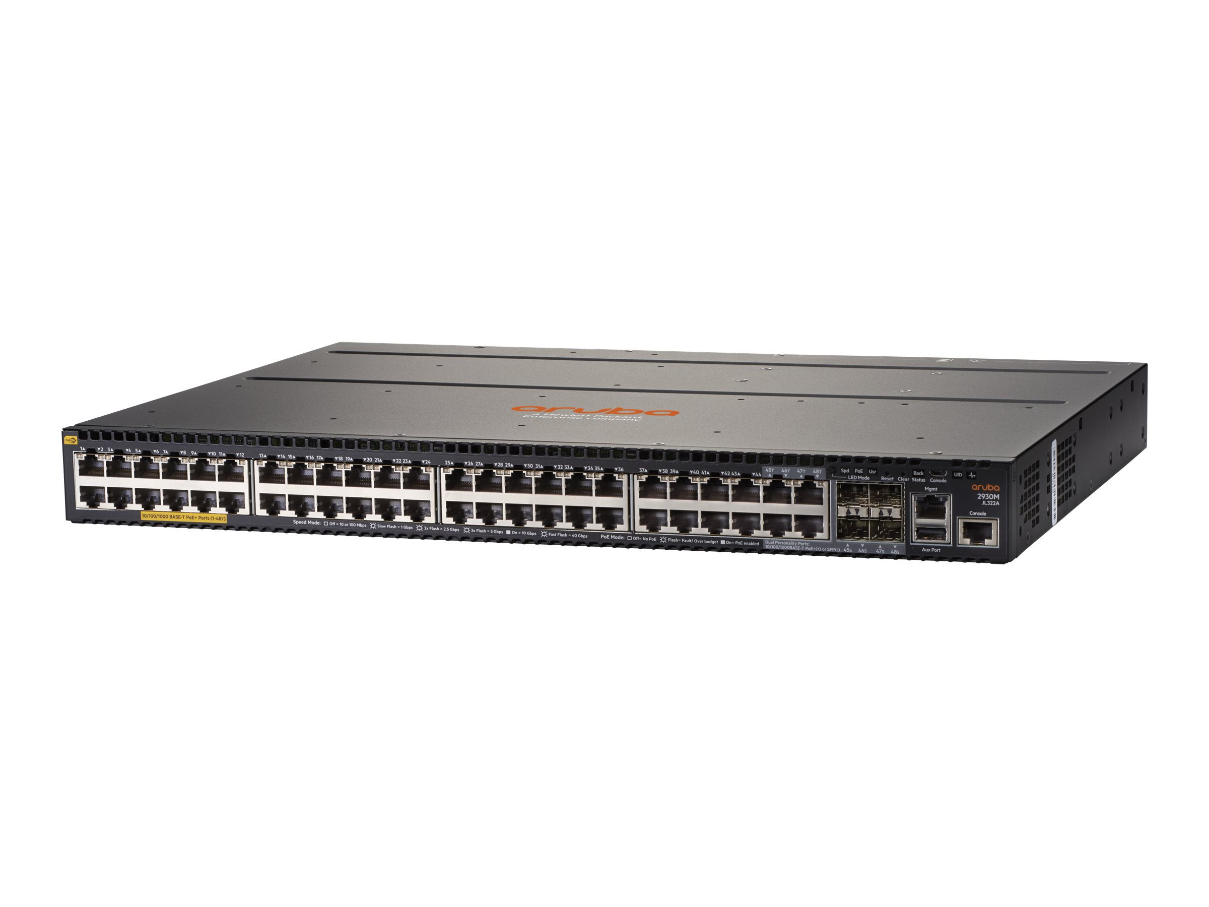 HPE Aruba 2930M 48G POE+ 1 - ZENTECH - Support & Technology